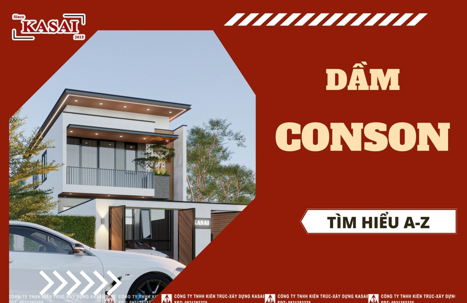 Dầm conson là gì (console, công xôn)? Cấu tạo, cách tính